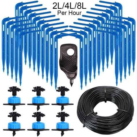 Arrosage Serre d irrigation goutte à goutte 4 voies 2L 4L 8L 3 5mm