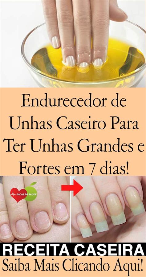 Receita Caseira Para Ter Unhas Grandes E Fortes Naturalmente Como