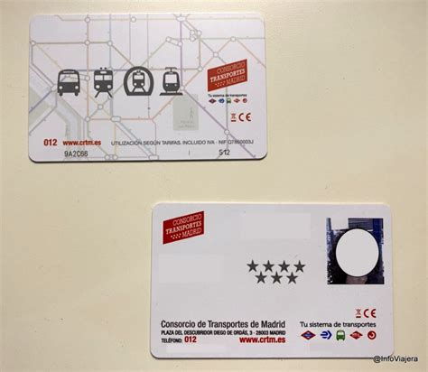 La tarjeta de transporte público de Madrid España Info Viajera