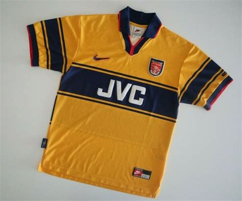 Vintage Arsenal FC 1997 99 Away Football Shirt Size S