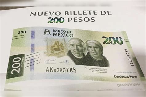 Entra en circulación nuevo billete de 200 pesos
