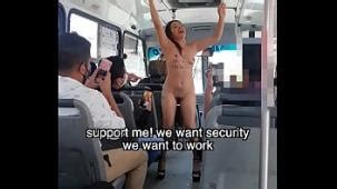 Actriz Porno Protesta Desnuda En Transporte Publico Julissa Desnuda
