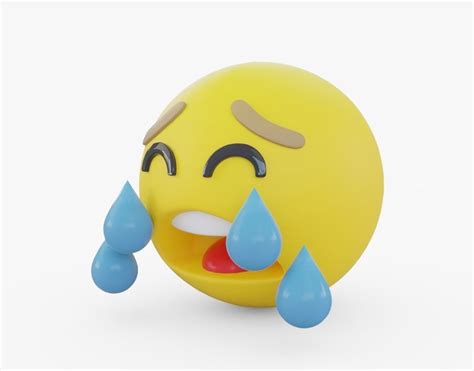 Emoji Crying 3d Model Cgtrader