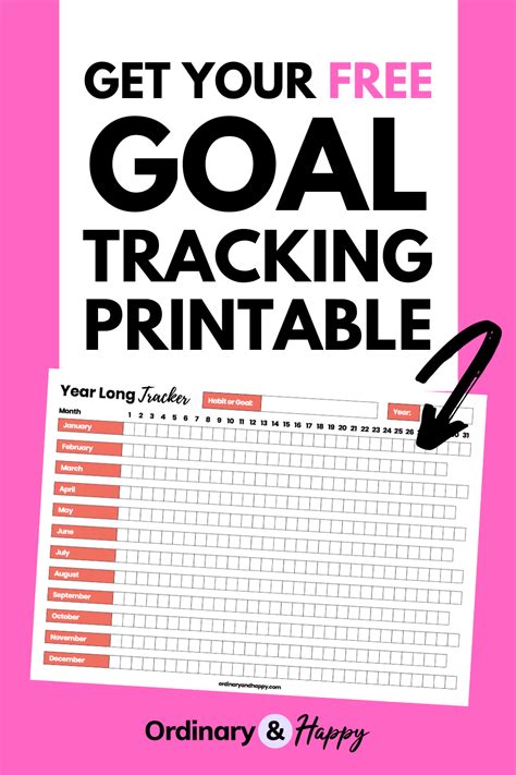 Goal Tracking Worksheets