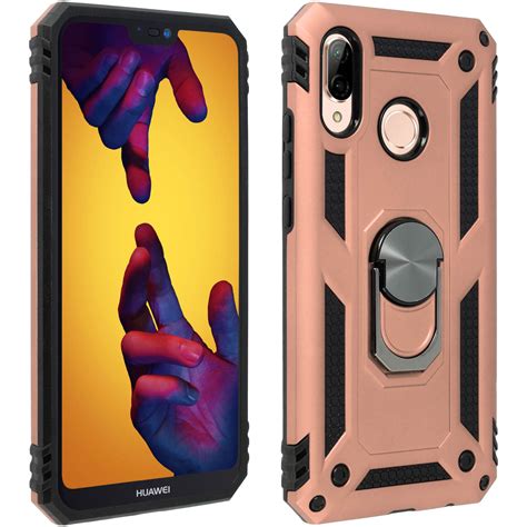 Etui Huawei P20 Lite Bi Material Sztywne Miękkie Magnetyczne Podstawka