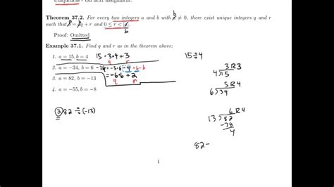 37 quotient remainder theorem youtube