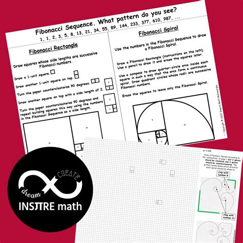 fibonacci day math and art project fibonacci hearts spiral rectangle golden ratio