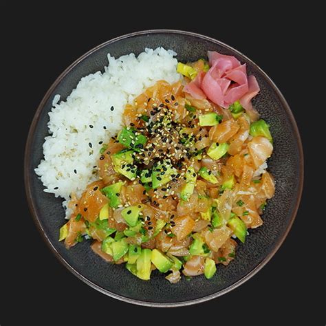 Tartare Saumon Avocat Saga Sushi