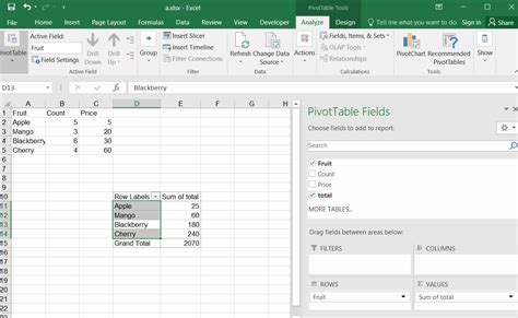 Erstellen Sie Ein Berechnetes Feld Im Pivot Table Documentation