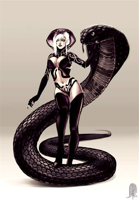 Snake Anthro Female Google Search Snake Girl Anime Snake Fantasy
