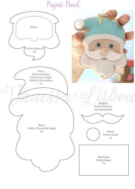 Moldes Para Navidad En Fieltro Plantillas Para Imprimir Diy Felt