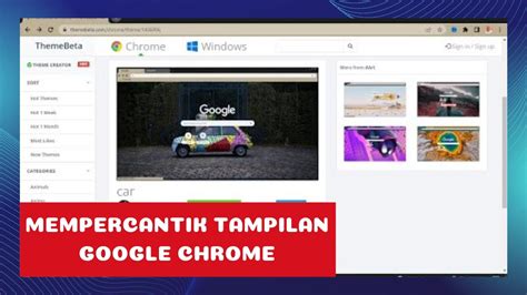Tutorial Mengubah Tampilan Google Chrome Terbaru Youtube