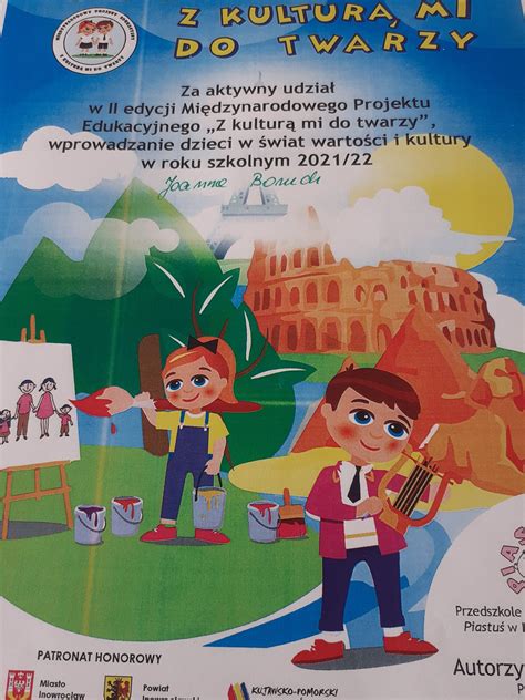 MIĘDZYNARODOWY PROJEKT EDUKACYJNY Z KULTURĄ MI DO TWARZY