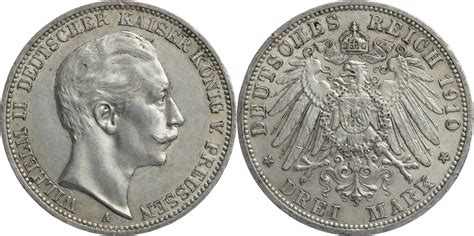 Kaiserreich Preussen Mark A Wilhelm Ii Kursm Nze