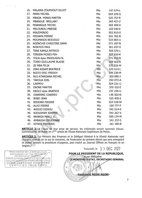 Décret N2022 554 du 31 décembre 2022 portant inscription de quarante