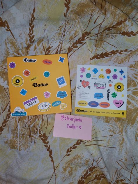 OFFICIAL BTS Butter Cream Unsealed Album Folded Poster Hobbies