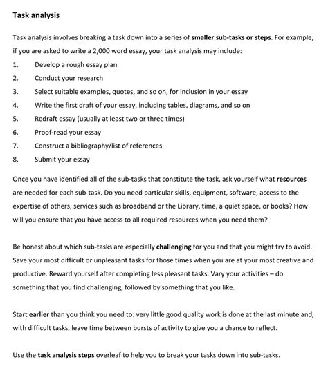 18 Free Task Analysis Examples Templates Sample PDF American