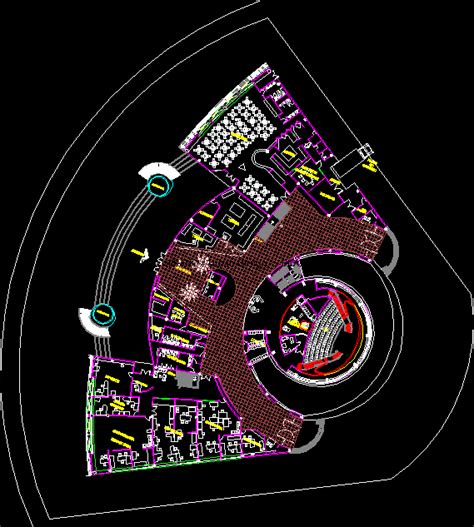 Planos De Centro Cultural En DWG AUTOCAD Centros Culturales Salas De