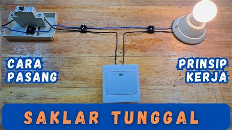 Instalasi Listrik Rumah Cara Pasang Saklar Tunggal YouTube