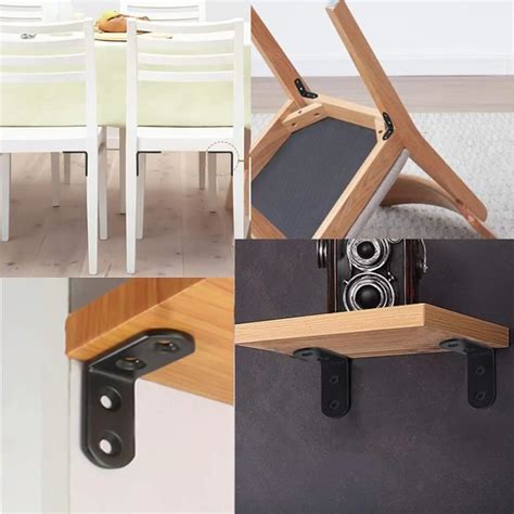Équerre de Fixation 20 Pcs Support d angle Droit en forme de L Équerre