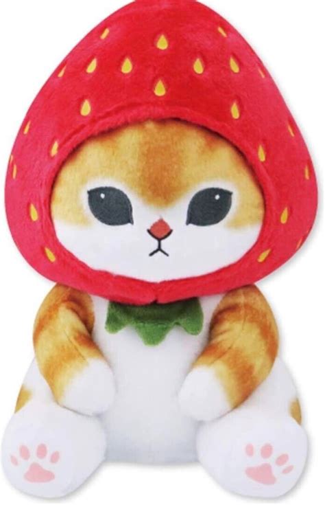 NEW Mofusand Fruit Nyan Strawberry Cat BIG Plush Doll Stuffed Toy Same