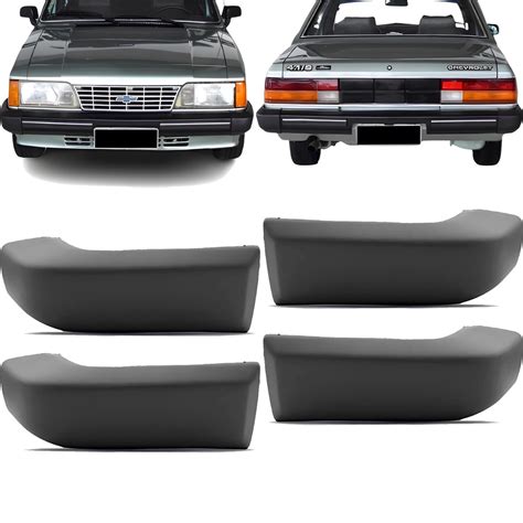 Kit Polaina Ponteira Parachoque Dianteiro E Traseiro Opala 1985 1986