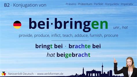 Konjugation Verb Beibringen Unr Hat Alle Zeitformen Lernvideo