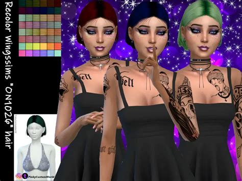 The Sims Resource Wingssims ON1026 Hair Recolored By PinkyCustomWorld