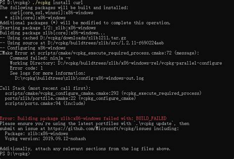 Curl Vcpkg Install Libcurl Error Issue 9423 Microsoft Vcpkg GitHub