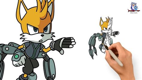 How To Draw Tails Nine Sonic Prime Step By Step Sonic Tailed Draw
