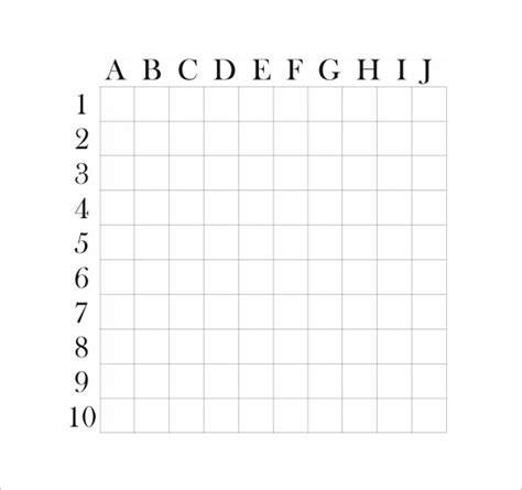 Battleship Boards Printables Printable Board