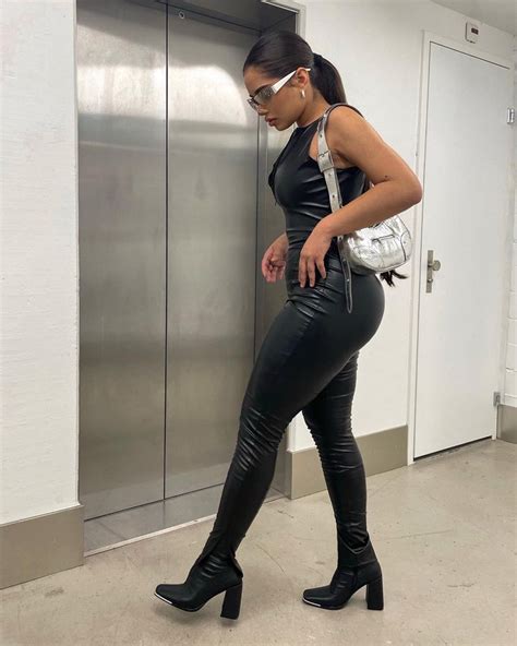 All Posts • Instagram Leather Pants Sporty Girl Style Instagram Fashion Leather Jogger