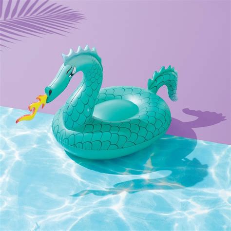 Dragon Pool Float Tropical Green Sun Squad 1 Ct Shipt