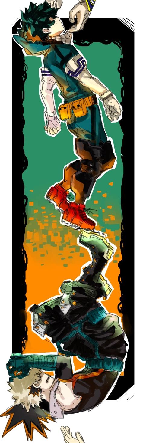 Bakugou Katsuki And Midoriya Izuku My Hero Academia 2 My Hero Academia Episodes Ghibli Mitsuki