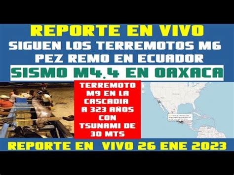 REPORTE 260123PEZ REMO ECUADOR Y SECUENCIA DE TERREMOTOS M6 OTRO