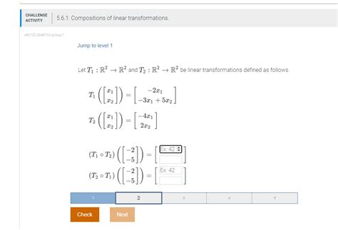 solved let t1 r2→r2 and t2 r2→r2 be linear transformations