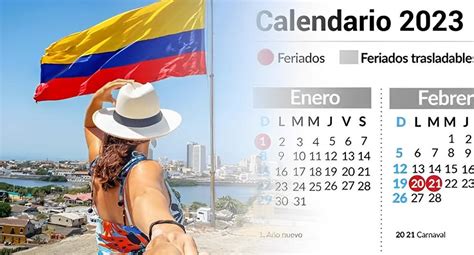 Calendario 2023 en Colombia estos son los días festivos feriados y