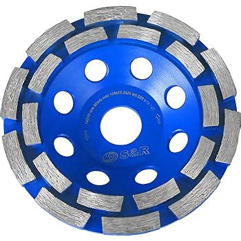 S R Disque Diamant 125 à Meuler le Béton Meule Abrasive à Poncer Béton