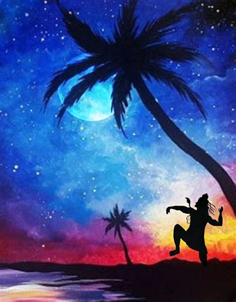Creative Art Painting Of Lord Shiva As Nataraj