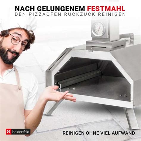 Peć za pizzu pizza na pelete 500C kamen za pizzu nehrđajući čelik
