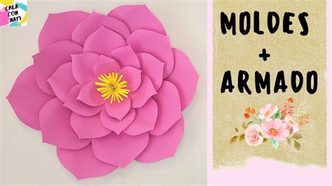 Cómo hacer FLORES DE PAPEL GRANDES PARA DECORAR FIESTAS YouTube