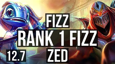 Fizz Vs Zed Mid Rank Fizz Games Dominating Na