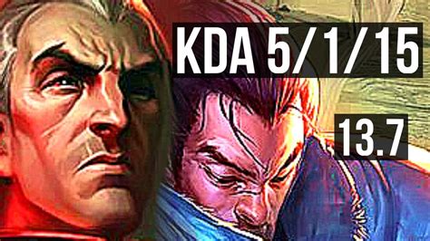 SWAIN Vs YASUO MID 5 1 15 3 0M Mastery 1100 Games KR Diamond