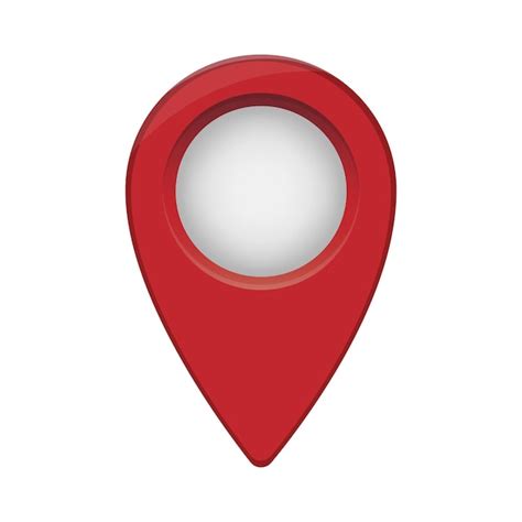 Icono de ubicación del lugar del pin en el mapa ilustración vectorial