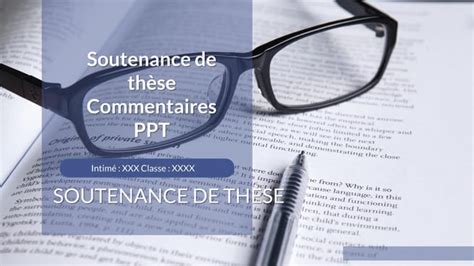 Modèle Présentation Soutenance De Thèse Exemples Powerpoint Gratuits