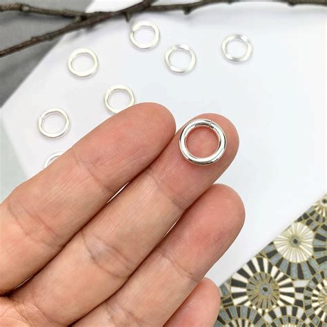 Jump Ring Circle 12GA Sterling Silver