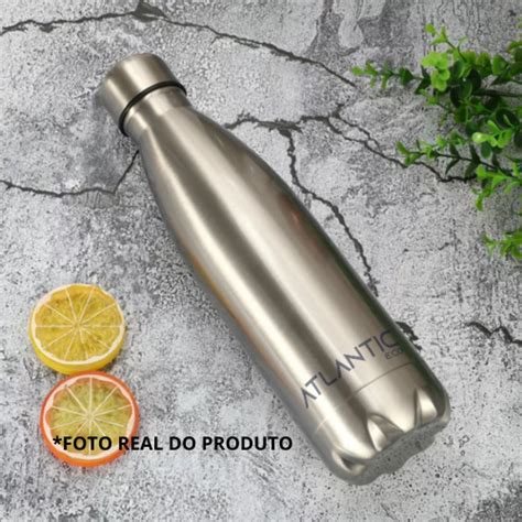 Garrafa Térmica Aço Inox 750ml 24 horas gelada e 12 horas quente tipo