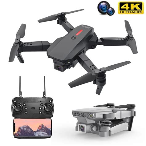 E88 Rc Drone 4K Profesional HD Dual Camera 2 4Ghz Mini Foldable