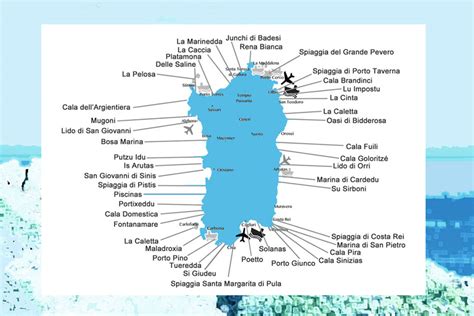 Sardinia Best Beaches Map
