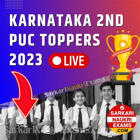 Karnataka 2nd PUC Toppers 2023 District Wise PDF Rank List Subjects
